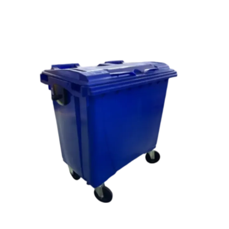 CONTENTOR LIXO AZUL 800 LT ND - CHAVE VERTICAL